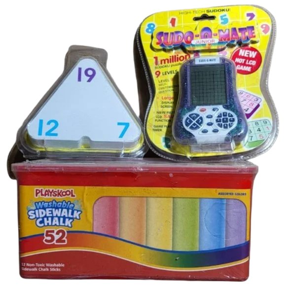 Games | Playskool Washable Sidewalk Chalk 52 Sudoqmate Juniorthree ...